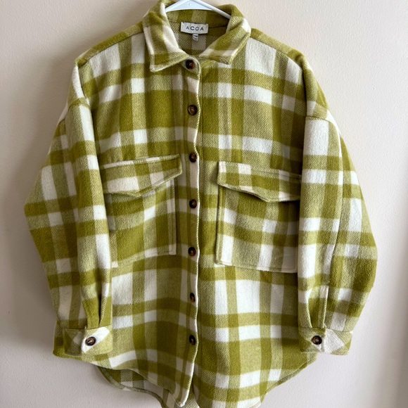 Jackets & Coats | Juniper Green Plaid Shacket | Poshmark
